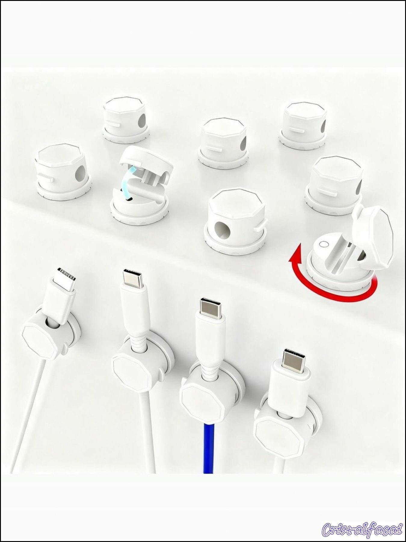 Эксклюзивный держатель кабелей для поворотной столешницы