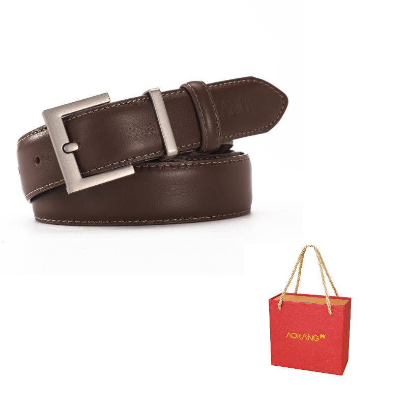 AOKANG Synthetic Leather, Top Grain Cow Leather Belts Women's Width 2.8cm 100cm