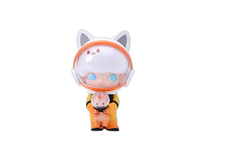 Фигурки унисекс POP MART DIMOO Космическое путешествие, Confirmed-Meow Star Astronaut (Open)