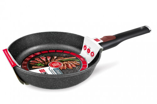Сковорода Нева Металл Посуда НМП Индукция Гранит со съемной ручкой 22 см L18022i