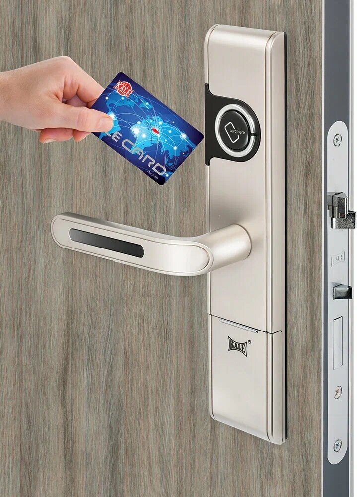 Электронный замок Kale Kilit KD040/87-260-R, для правой двери, серебристый