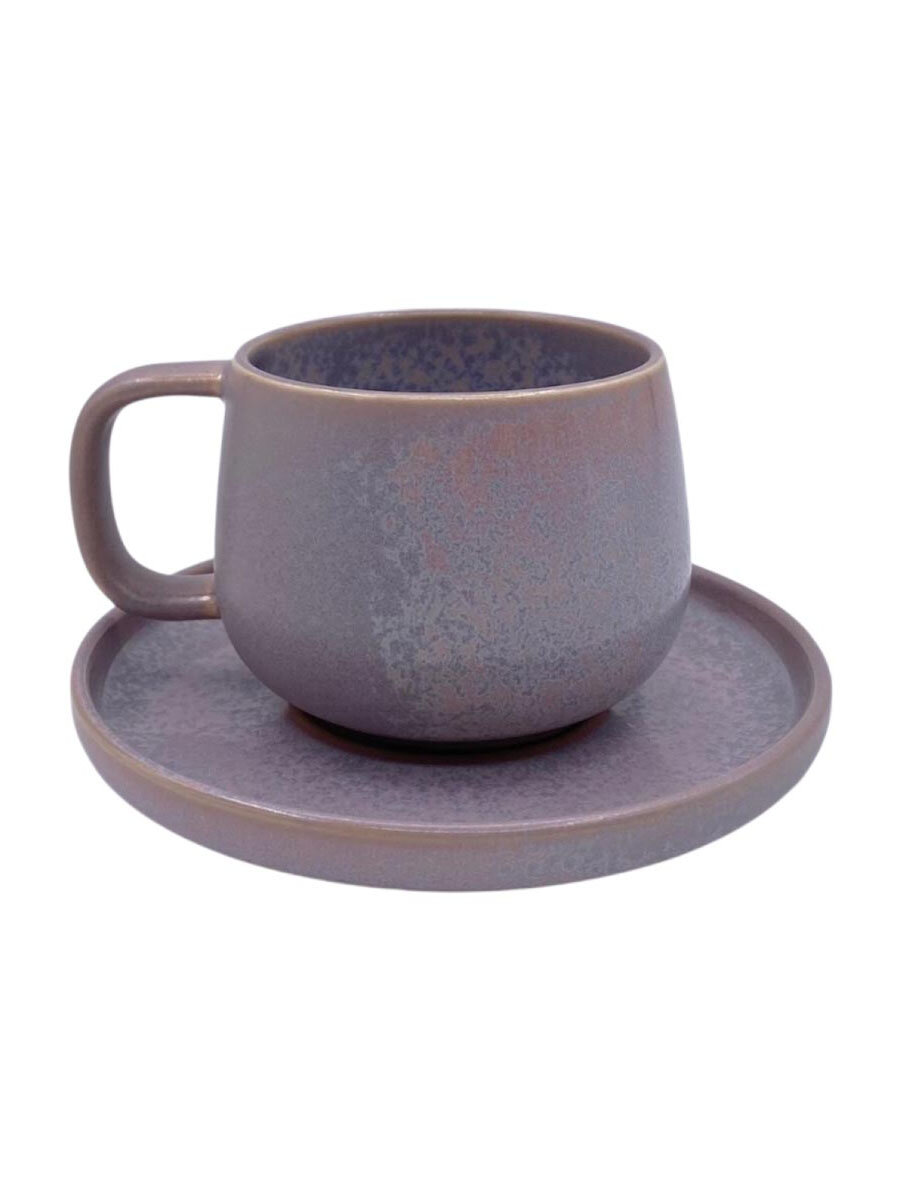 Чайная пара Kenai Ceramics Luma, цвет лавандовый, 225 мл, керамика