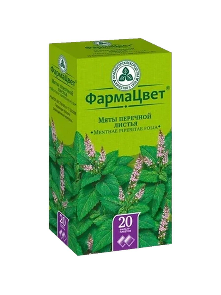 Мяты перечной листья фильтр-пакеты 1,5г №20