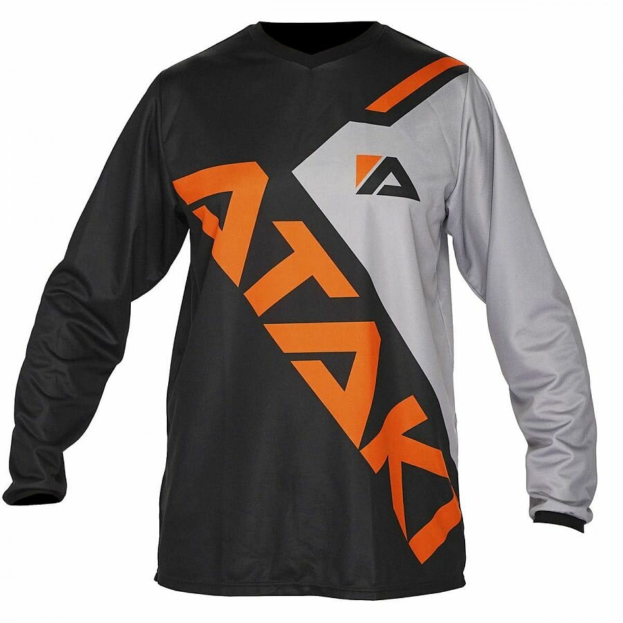 Джерси ATAKI Impact (черный/серый/оранжевый), мотоэкипировка, эндуро