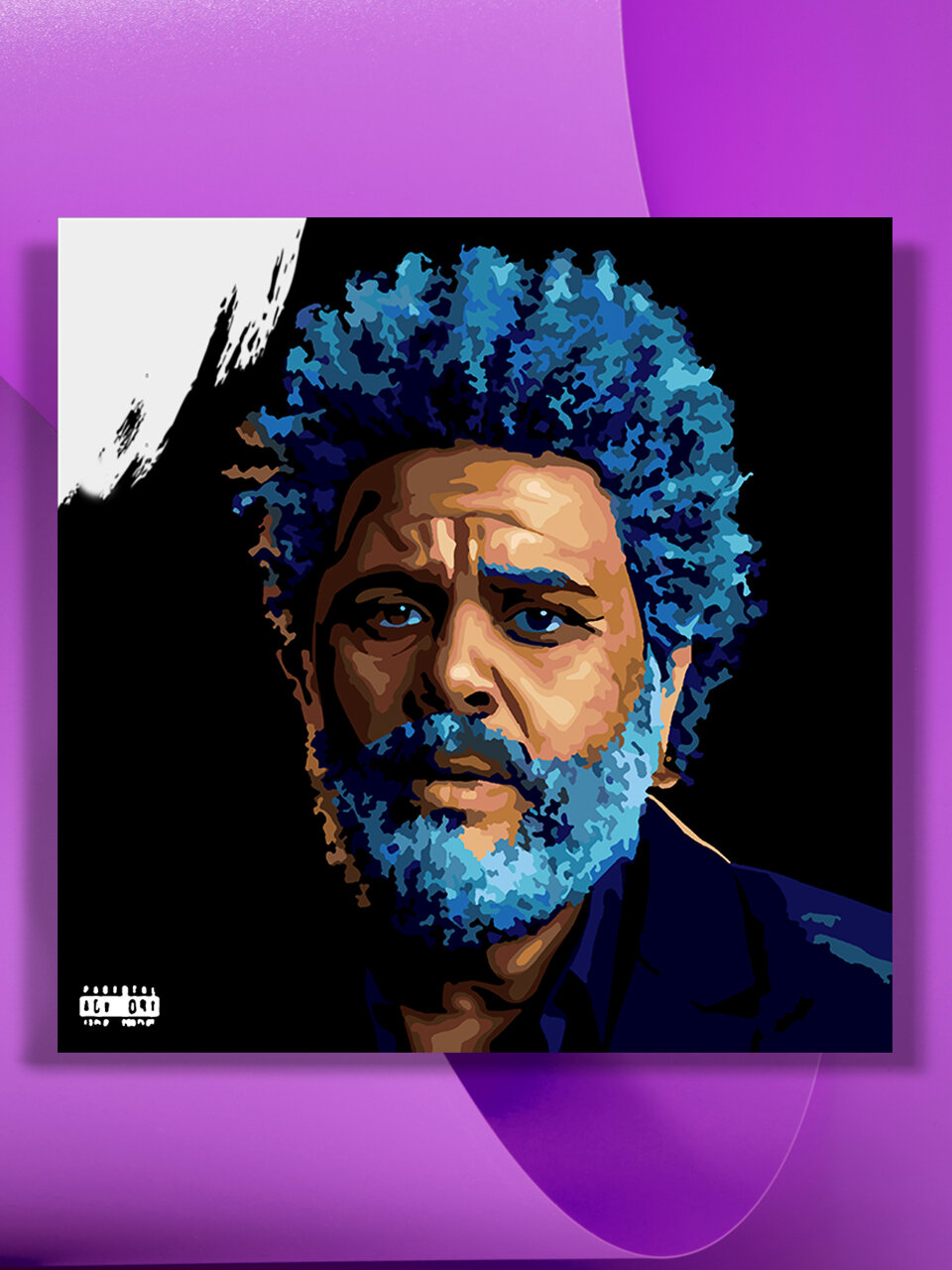 Картина по номерам на холсте The Weeknd - Dawn FM, 40 х 40 см