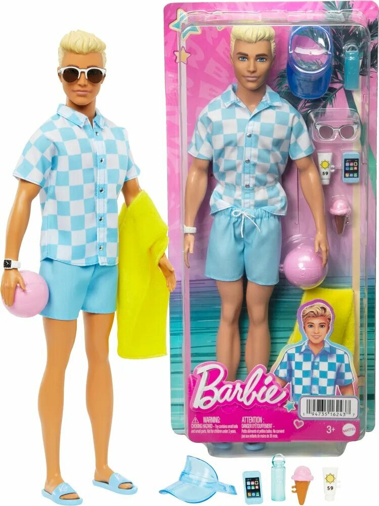 Кукла Barbie - Кен "Пляжный день", HPL74