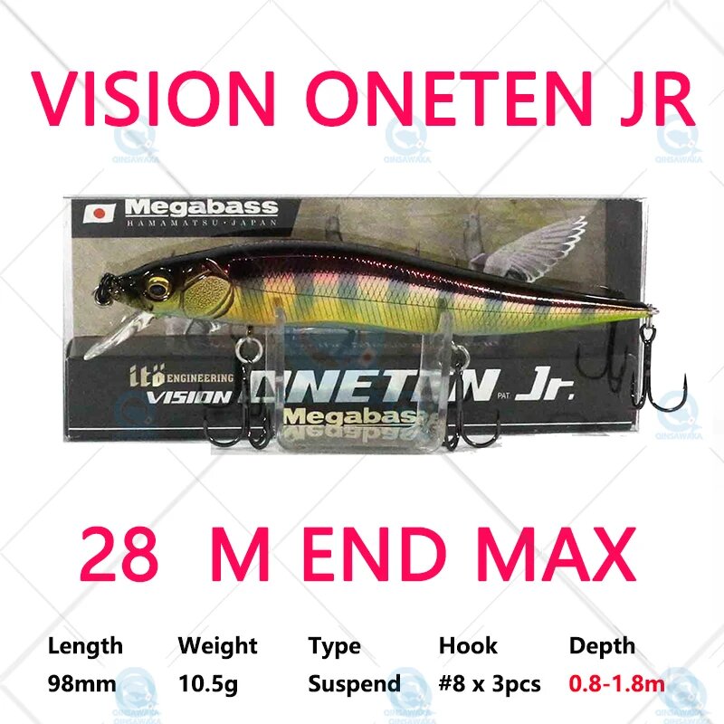 Megabass VISION ONETEN Jr. приманка для ловли баса NO.28 M END MAX