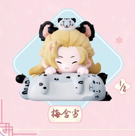 MINISO Фигурка Хаски и его белый кот Шизун