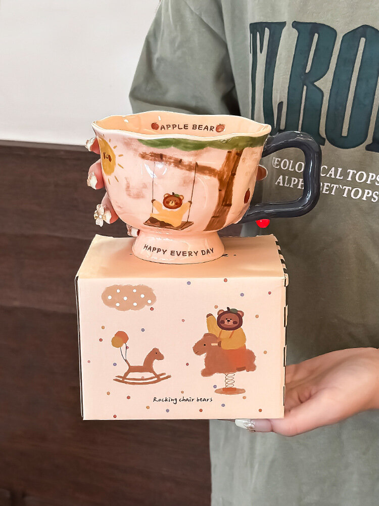 Кружка керамическая чашка для воды офисная домашняя чашка кофе для завтрака