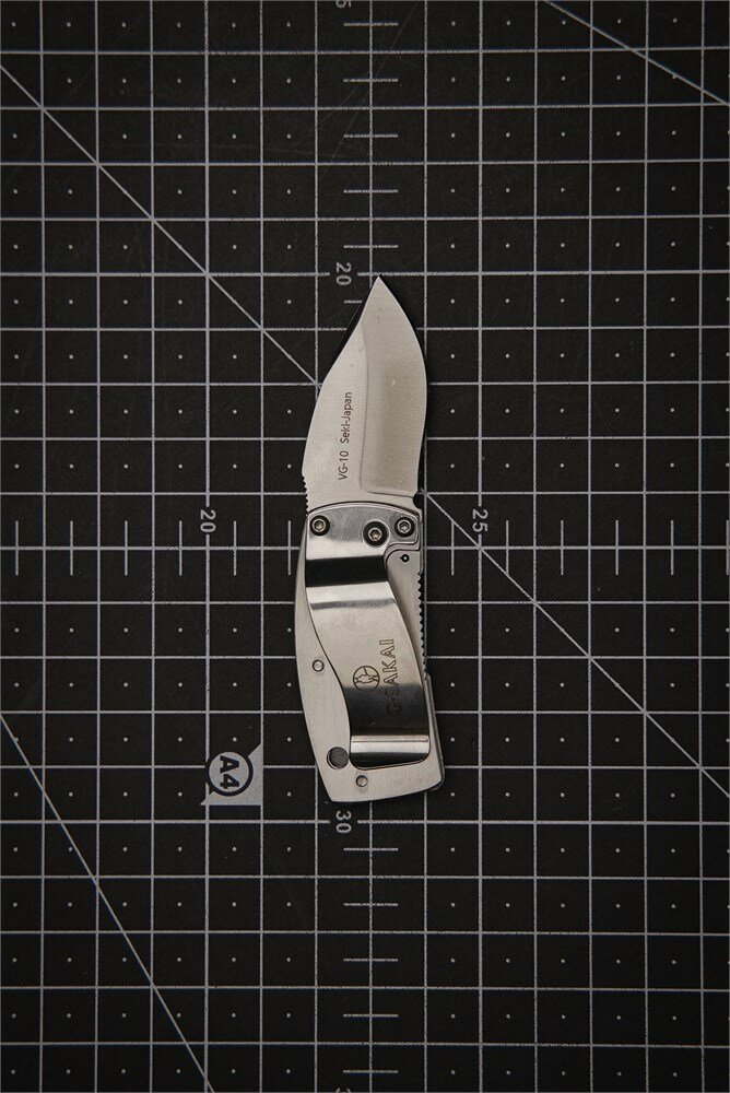 Нож - зажим для купюр, G-SAKAI, VG-10, 96/41, клипса