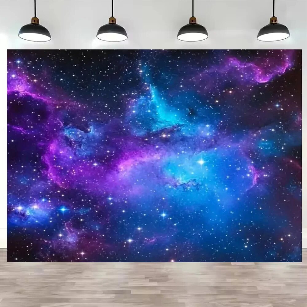 Темное небо, ночь, звезды, вечерние украшения, фон, космическое пространство, галактика, звездная Вселенная, фон, баннер, реквизит для фотосъемки детского душа