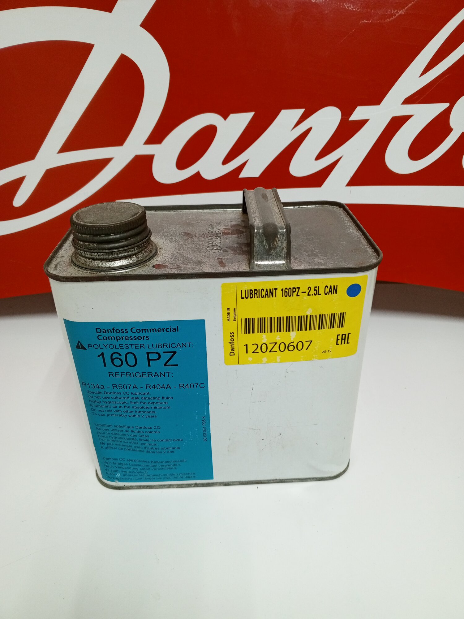 Холодильному полиэфирному маслу Danfoss 160PZ объемом 2,5 литра