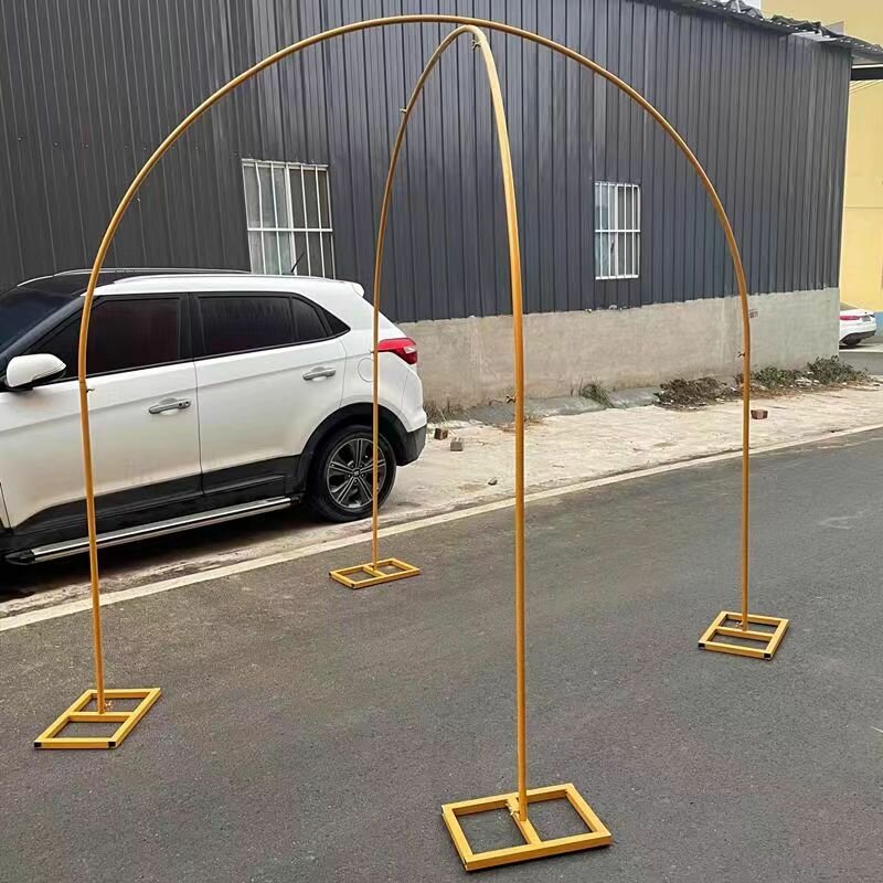 Свадебный реквизит, арка из кованого железа, подставка для цветов, Т-образная, 2,4 м x 2,4 м, белая