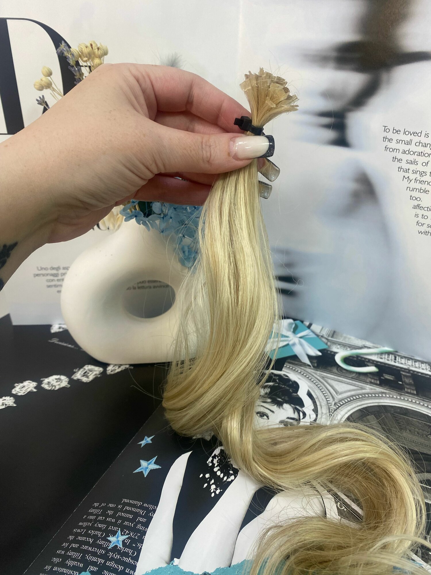 Биопротеиновые волосы на капсулах для наращивания