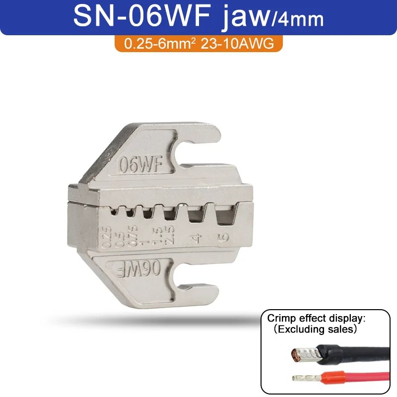 Обжимные клещи SN-06WF jaw/4mm 0.25-6mm² 23-10AWG