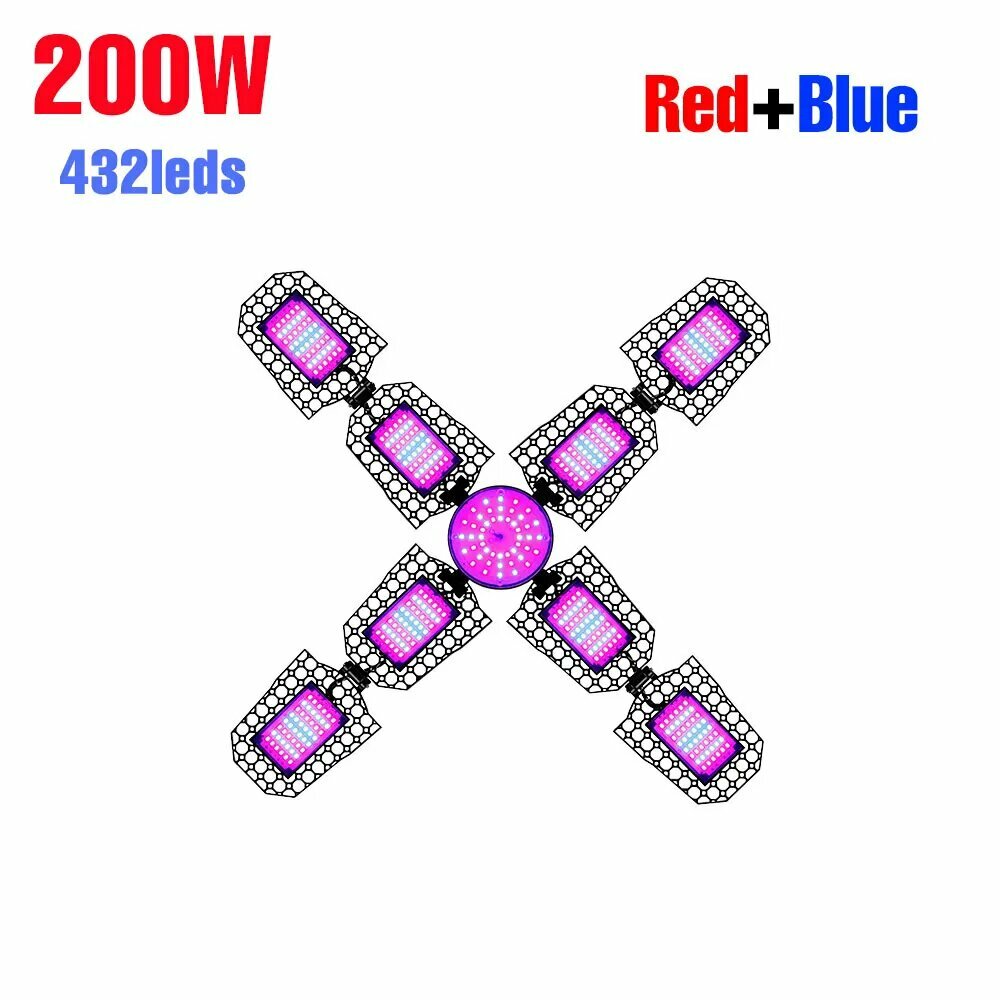 Светодиодная лампа для растений 200W Red Blue