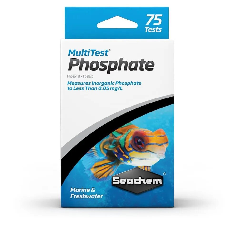 Seachem MultiTest Phosphate Тест для аквариума на фосфаты, 75 измерений, для морской и пресной воды