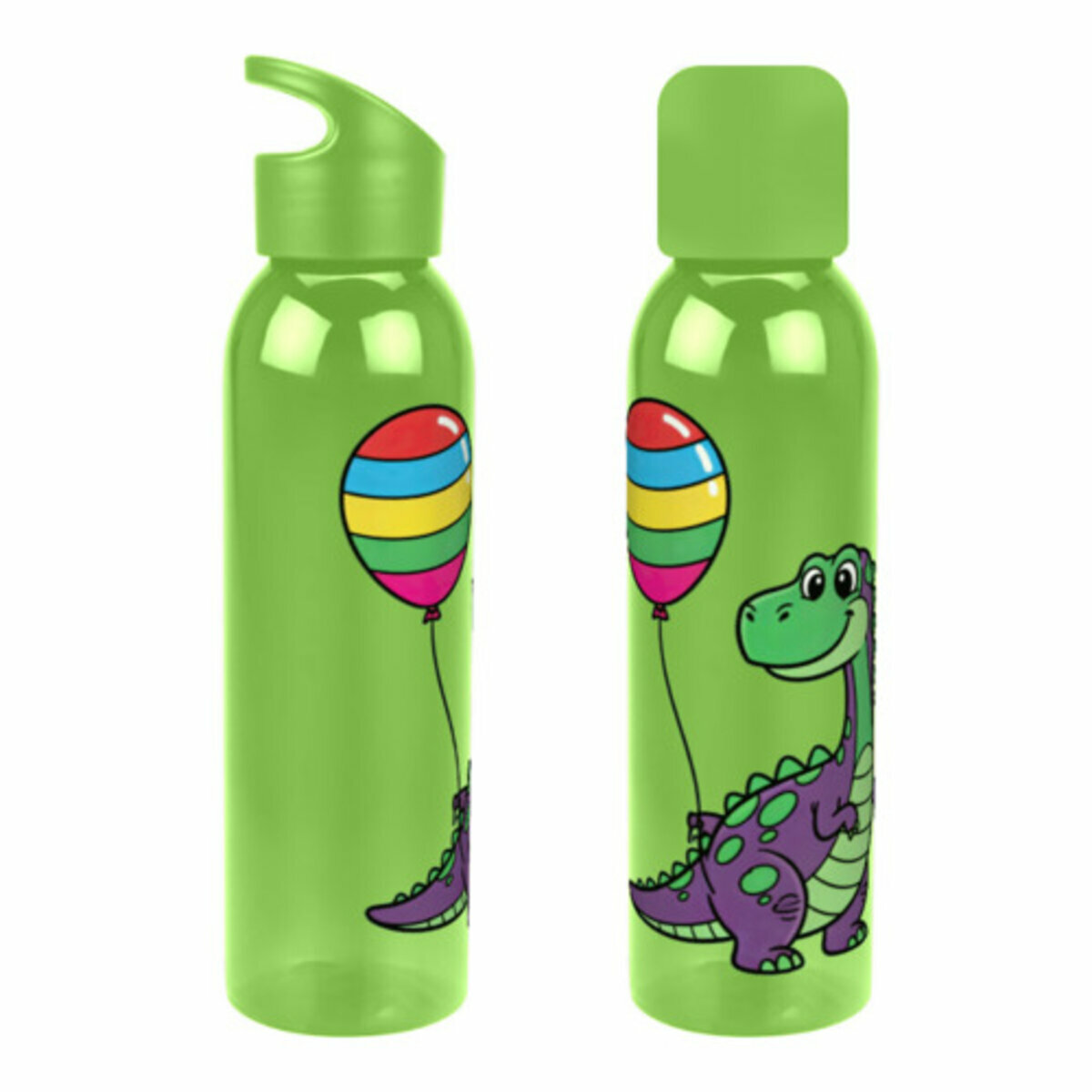 Бутылка для воды «Динозаврик с воздушным шариком» (зеленый)