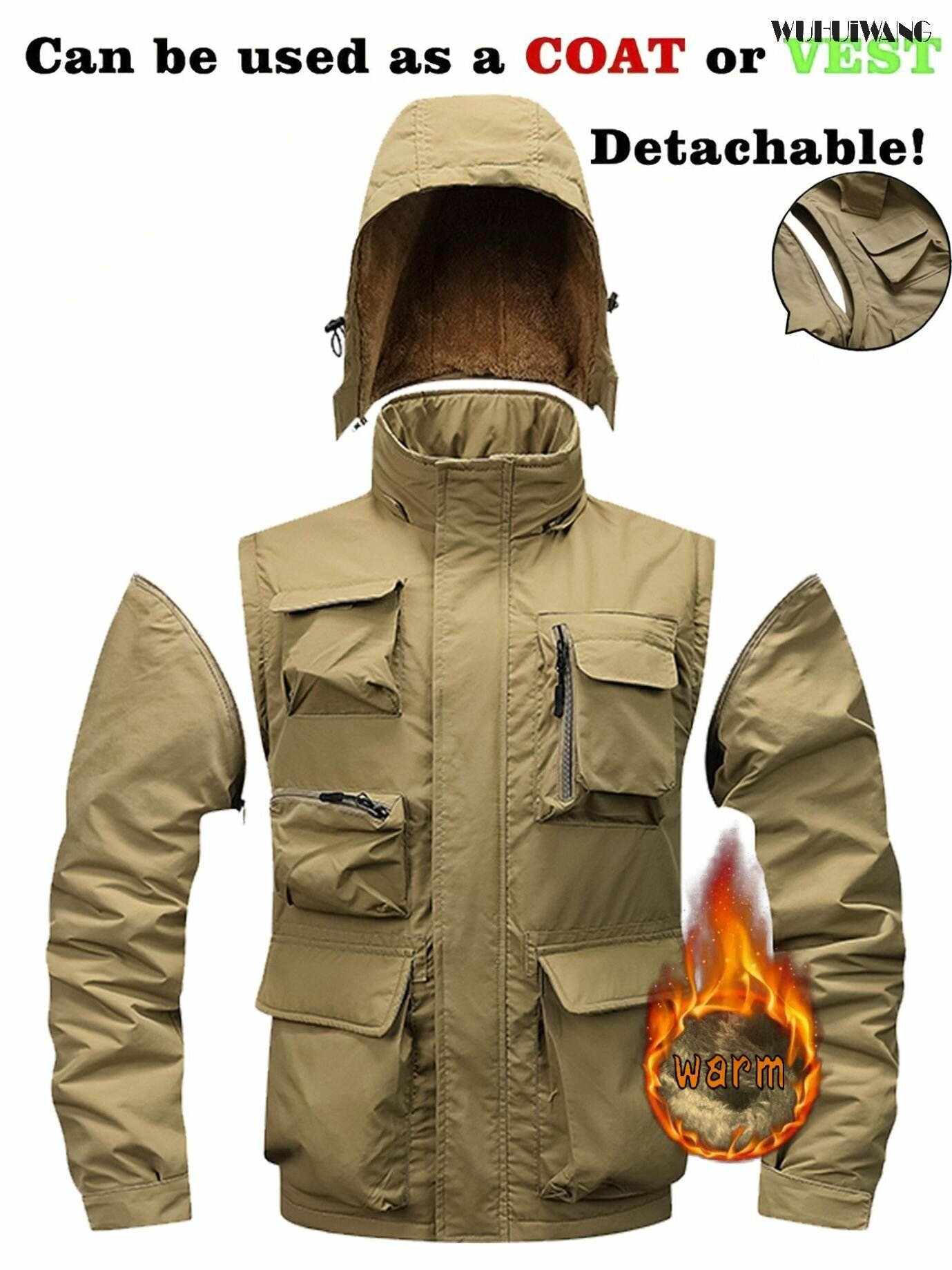 Куртка WUHUIWANG Кожаное пальто Козья кожа NAUGHTY