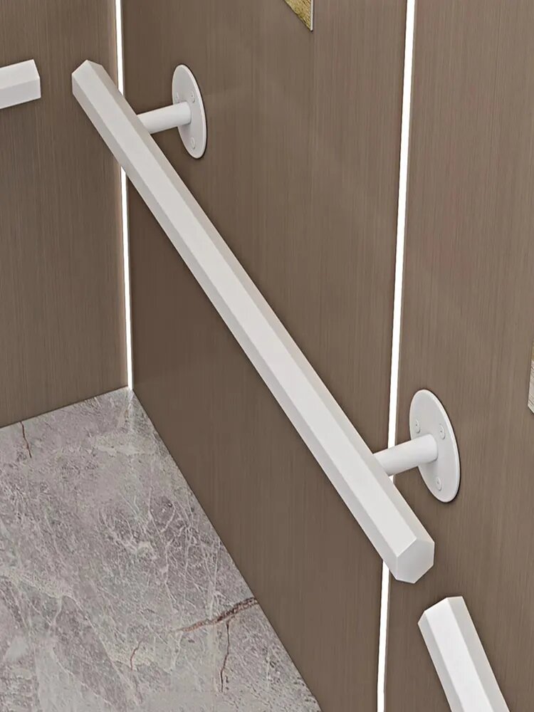 Лестничные перила пристенные, Настенный поручень для дома, Боковые ограждения из металла, Внутренние поручни безопасности
