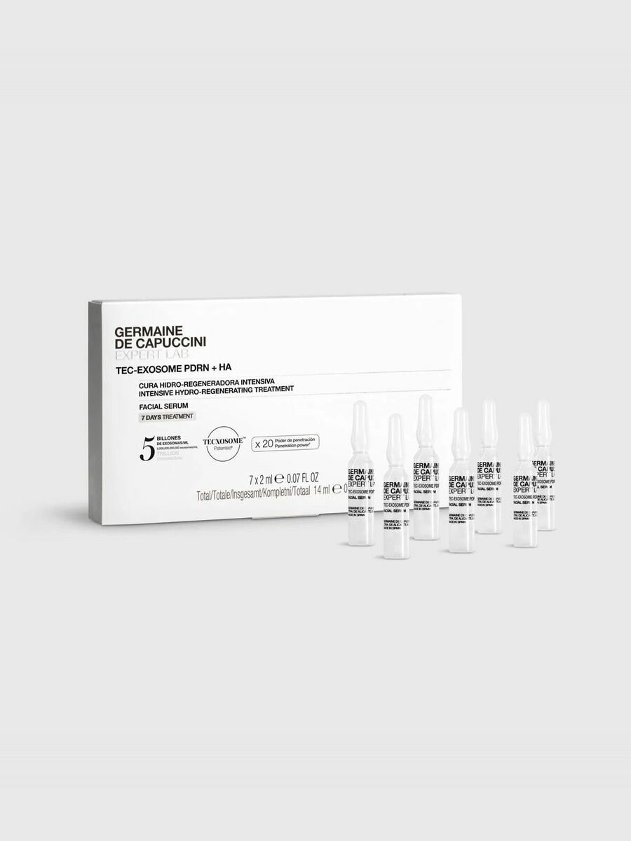 Germaine de Capuccini Expert Lab Гель с экзосомами интенсивный для увлажнения и регенерации 7 ампул по 2 мл