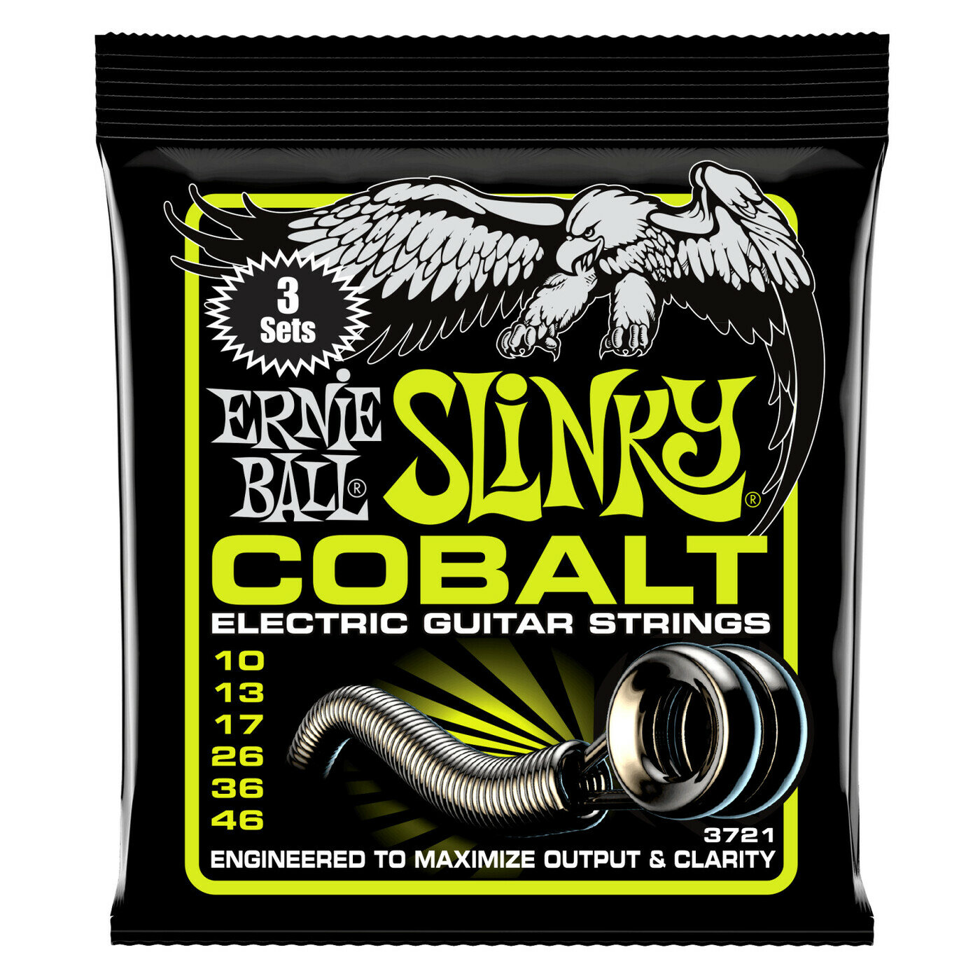 ERNIE BALL 3721 Cobalt Slinky Regular 10-46 Струны для электрогитары