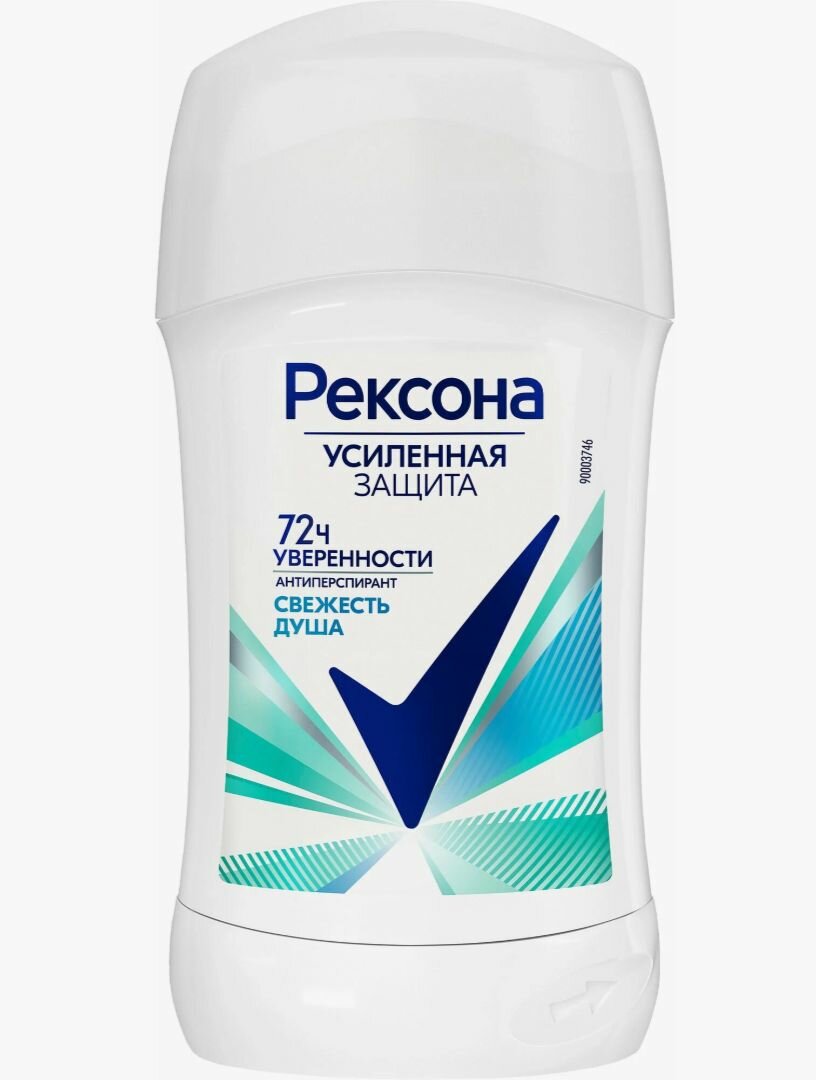 Дезодорант женский, твердый стик, антиперспирант Рексона Свежесть душа, 40 мл женский антиперспирант твердый дезодорант стик 40 мл
