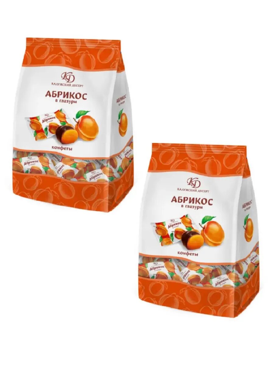 Микаелло Конфеты Абрикос в глазури Калужский десерт, 190 г, 2 уп