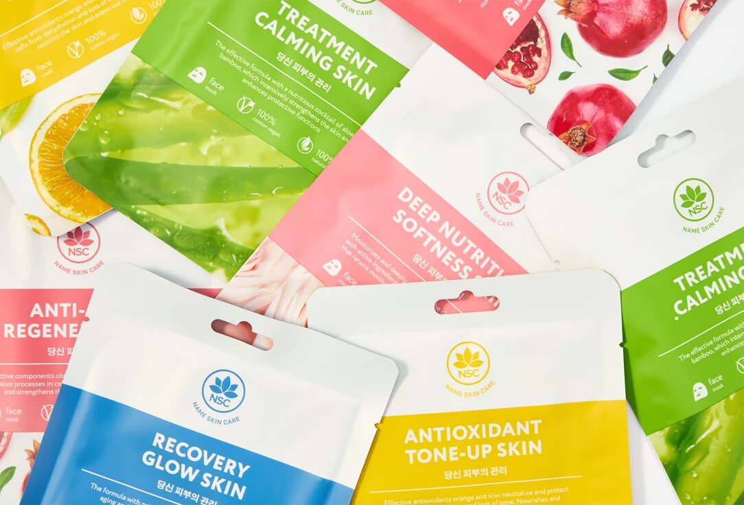 Name Skin Care Daily Care набор тканевых масок для лица 10шт