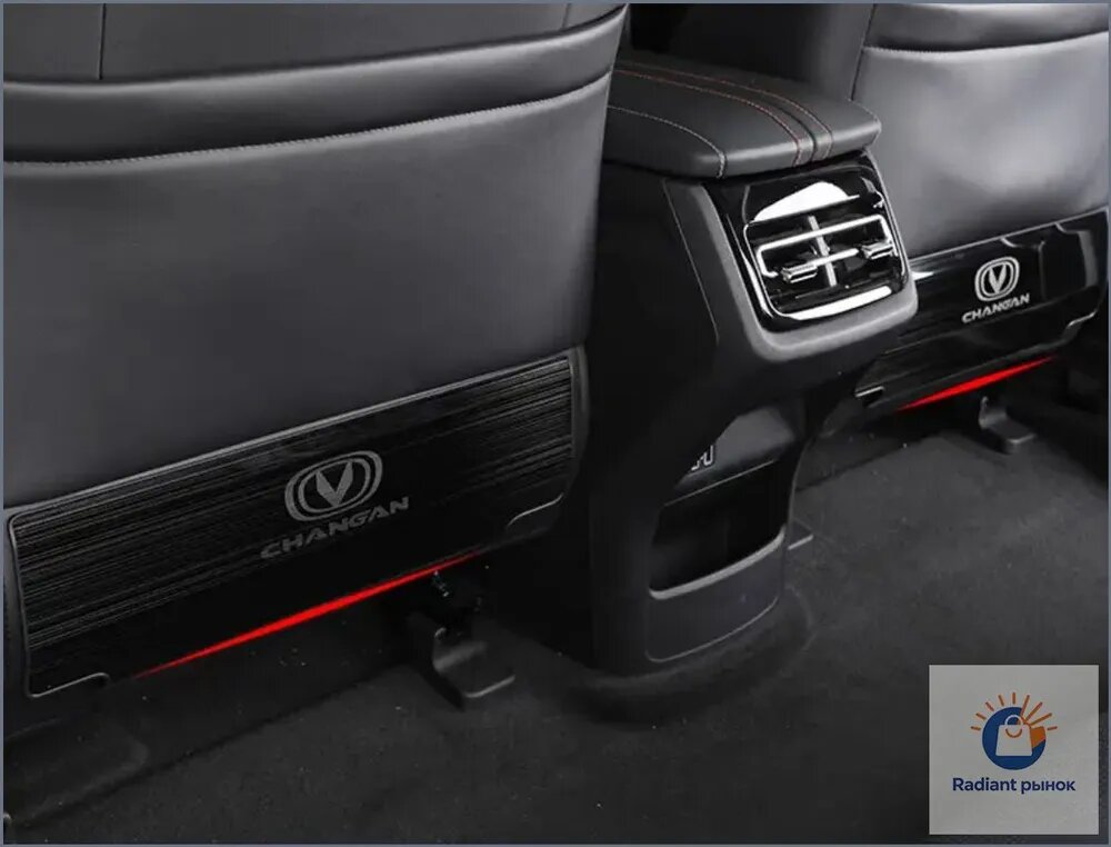 Накладки на спинки сидений Changan Uni-T / Чанган Юни T 2023-2025 г. в black