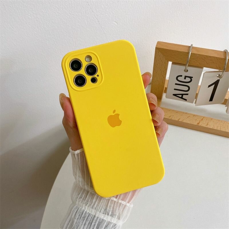 Чехол для iPhone 14 Pro Max с полным покрытием, чехол для Apple 15 Pro, жидкий силикон 13, ударопрочный 12, мягкий чехол 16