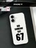 Чехол на Apple iPhone 17 / Айфон 17 с принтом Напись: Кто-то сказал 67, прозрачн...