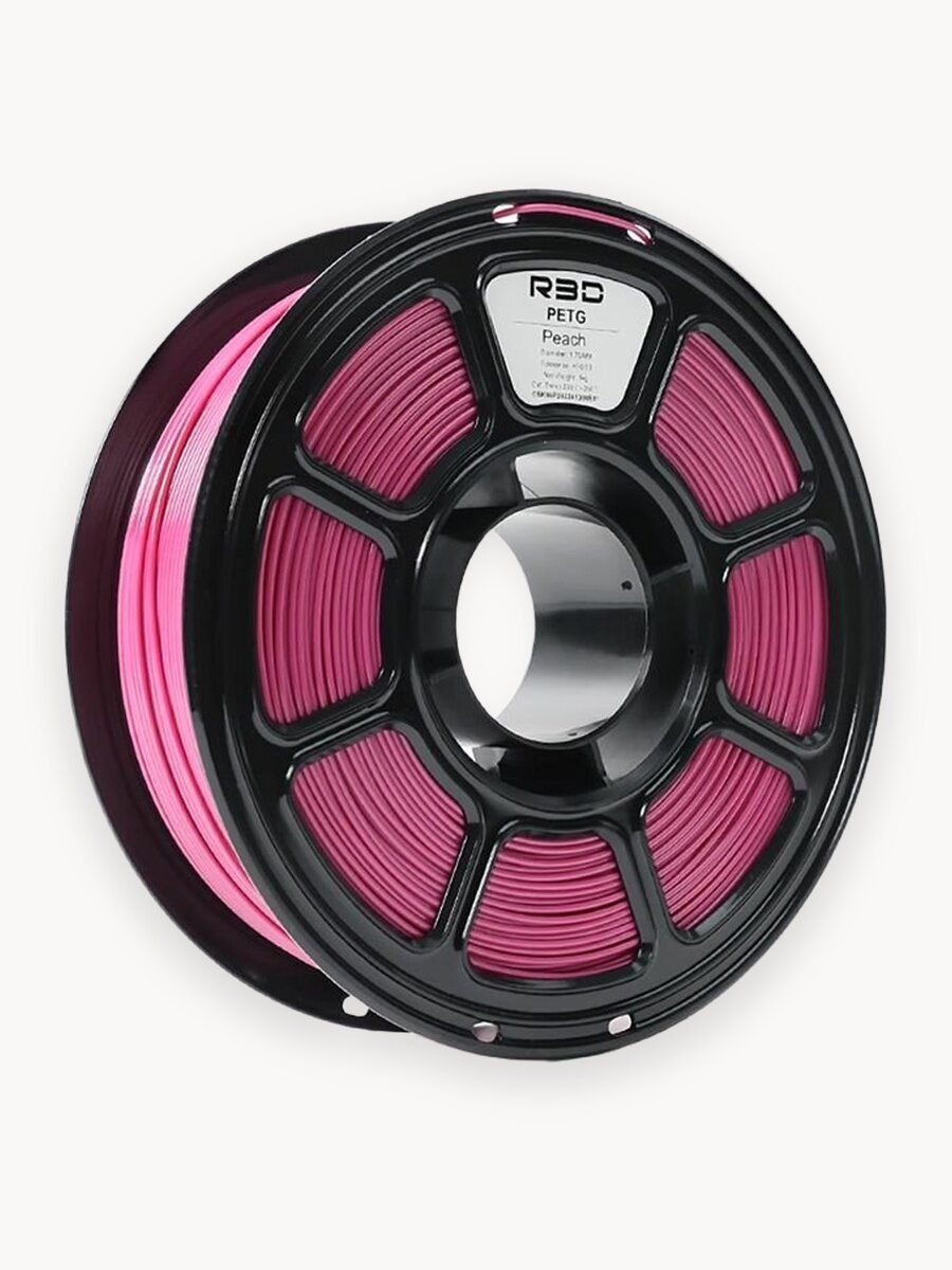 PETG пластик R3D Малиновый щербет Peach High-Speed 1.75 мм 1 кг