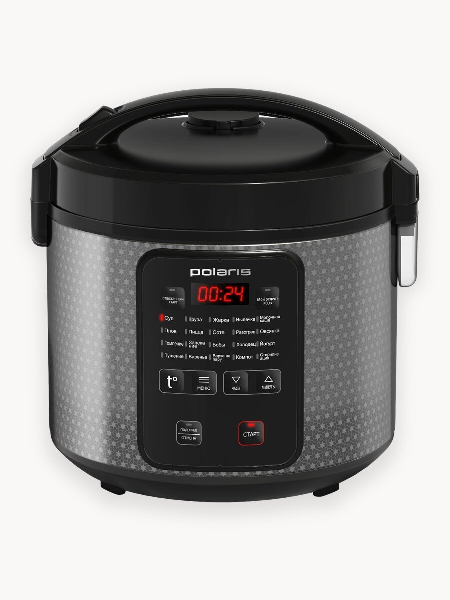 Мультиварка Polaris PMC 0578AD / Антипригарная чаша 5 л, 750 Вт, 56 программ, серебряный