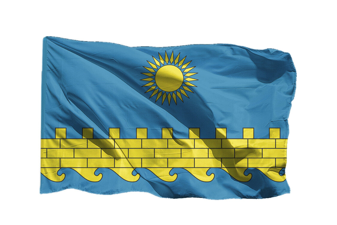 Флаг Анапы на сетке, 70х105 см - для уличного флагштока