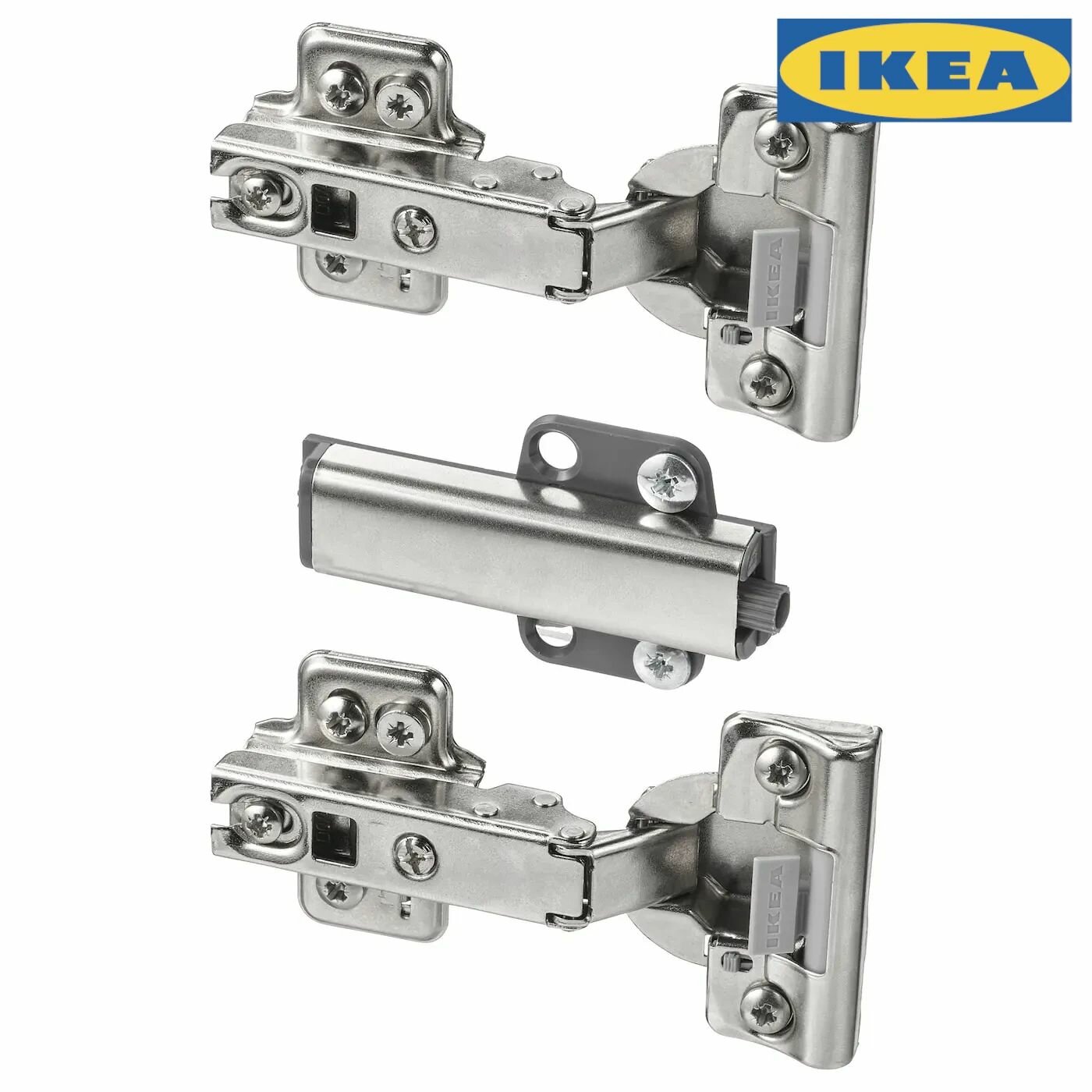 Петля накладная IKEA BESTA (икеа бесто) нажимная, плавное закрытие, 2 шт.