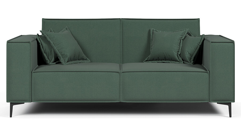 Диван-кровать Авиньон Мини, 180х95х90 см, велюр Green, механизм Софа, прямой диван раскладной