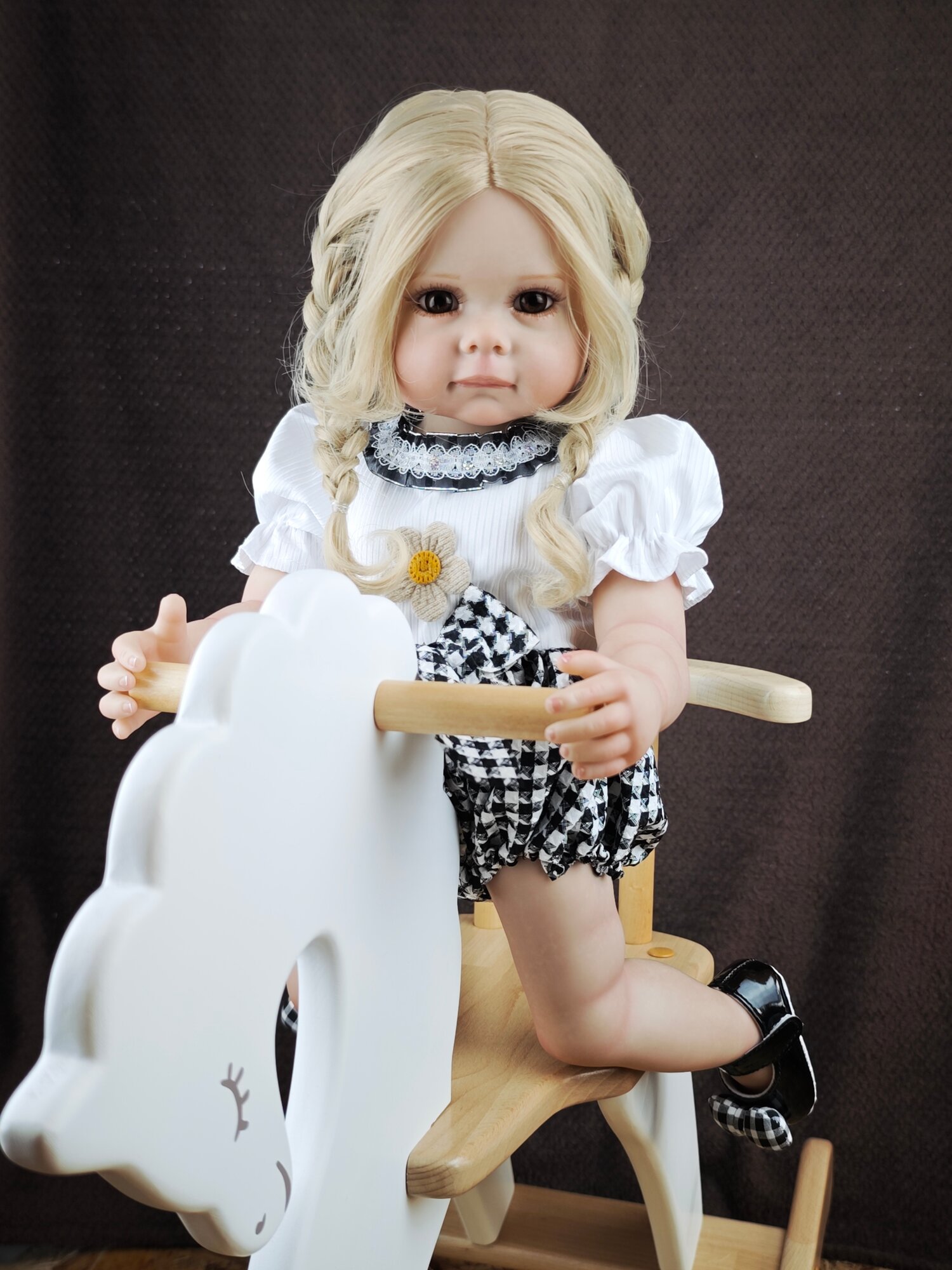 Кукла Реборн девочка силиконовая Игрушка Пупс Подарок для девочки 55 см