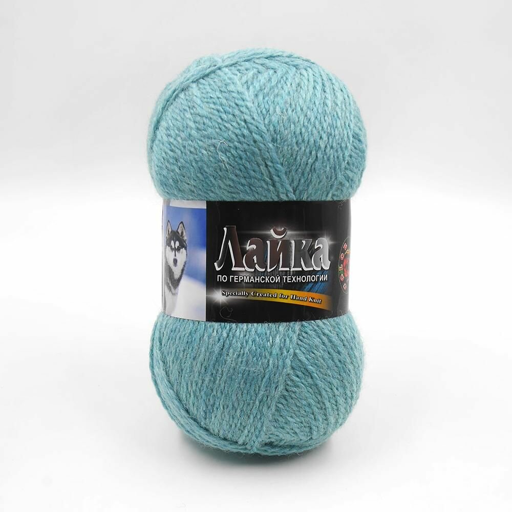 Пряжа Color City Лайка 306 светлая бирюза (100г/300м, упаковка 5 мотков)