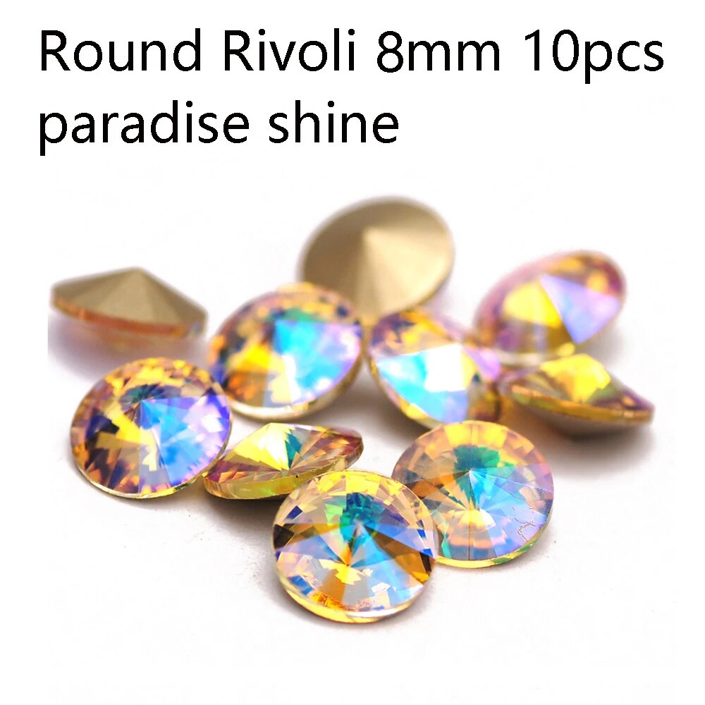 Стразы Rivoli 8 мм Paradise Shine, 10 шт