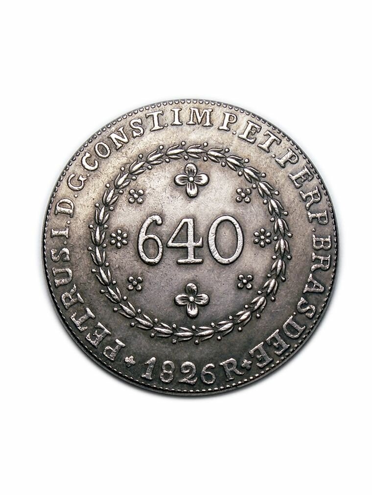 640 рейс 1826 года Бразилия сувенирная копия монеты, нумизматика, деньги для коллекции