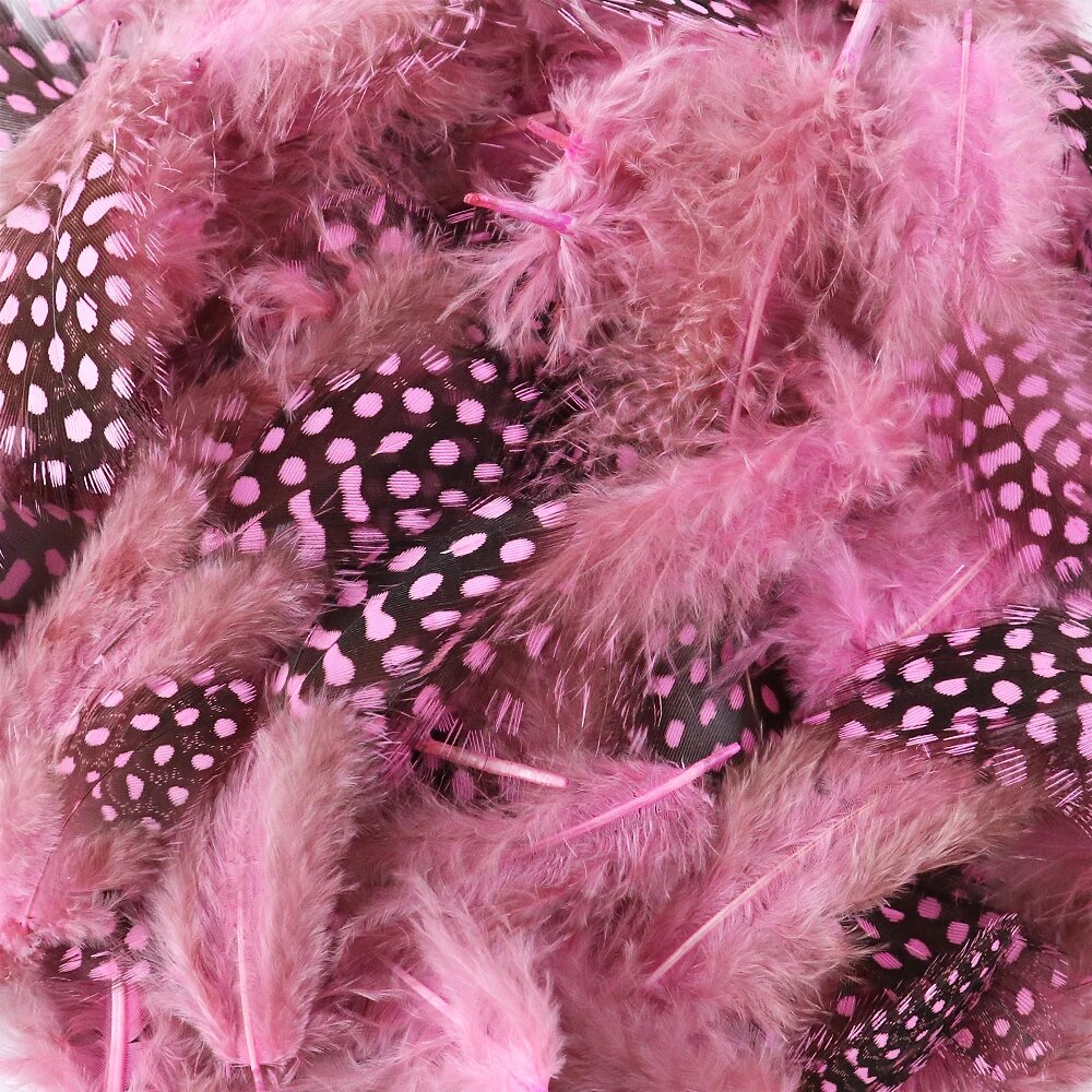 Розовые декоративные перья, Pink, Color: Розовый