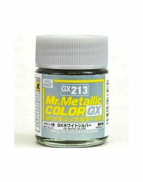 GX213 краска художественная т. м. MR.HOBBY 18мл White Silver