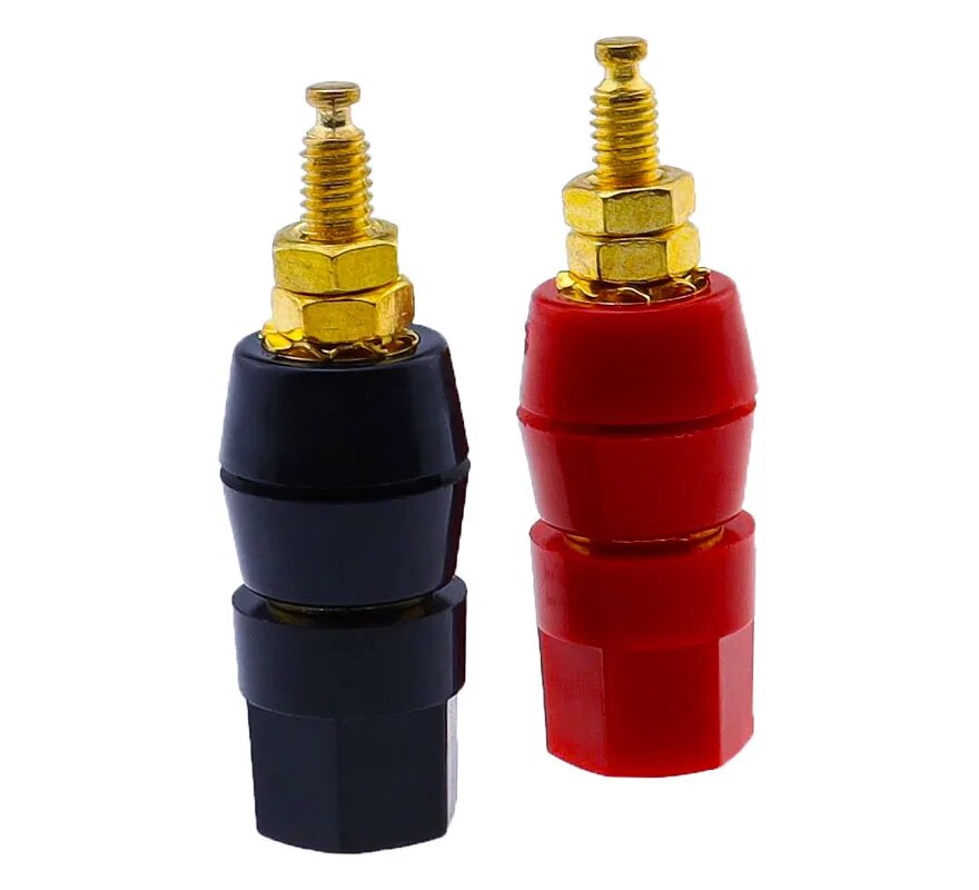 Клеммы для усилителя, красный + черный 1red and 1black