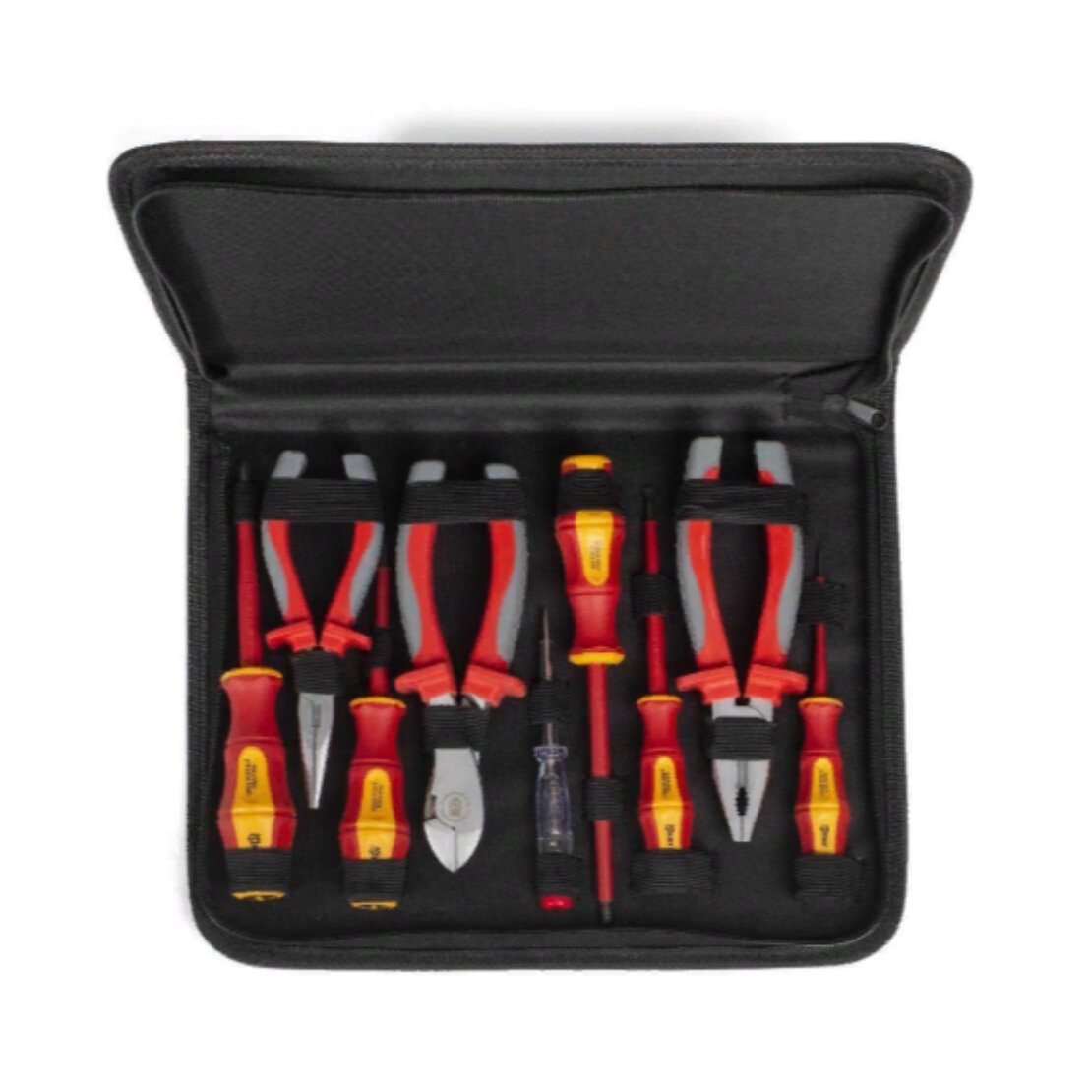 Набор инструментов КВТ 59380 "Стандарт" НИИ-01, 9 предметов, черный