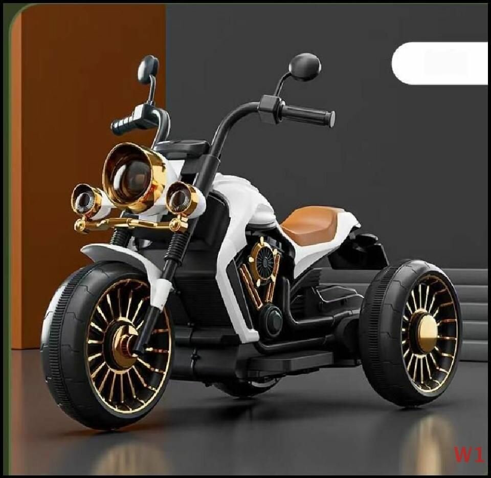 Детский электромотоцикл Harley, от 3 лет, 12В, 7 Ач, 6-8 ч зарядки, до 60 мин езды