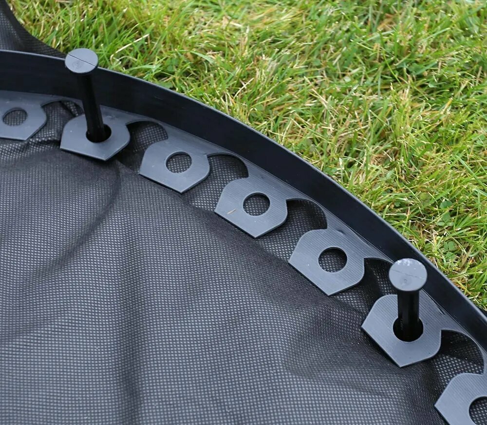 Садовый бордюр, грунтовая доска, высота 10 см, 10 метров + 30 деревянных колышков, черный