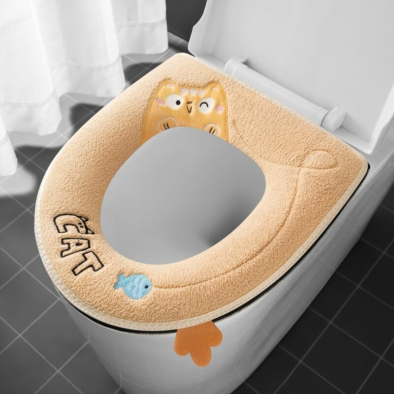 Сиденье для унитаза P126, мягкое, гипоаллергенное, хлопок, самоклеящееся, 150г