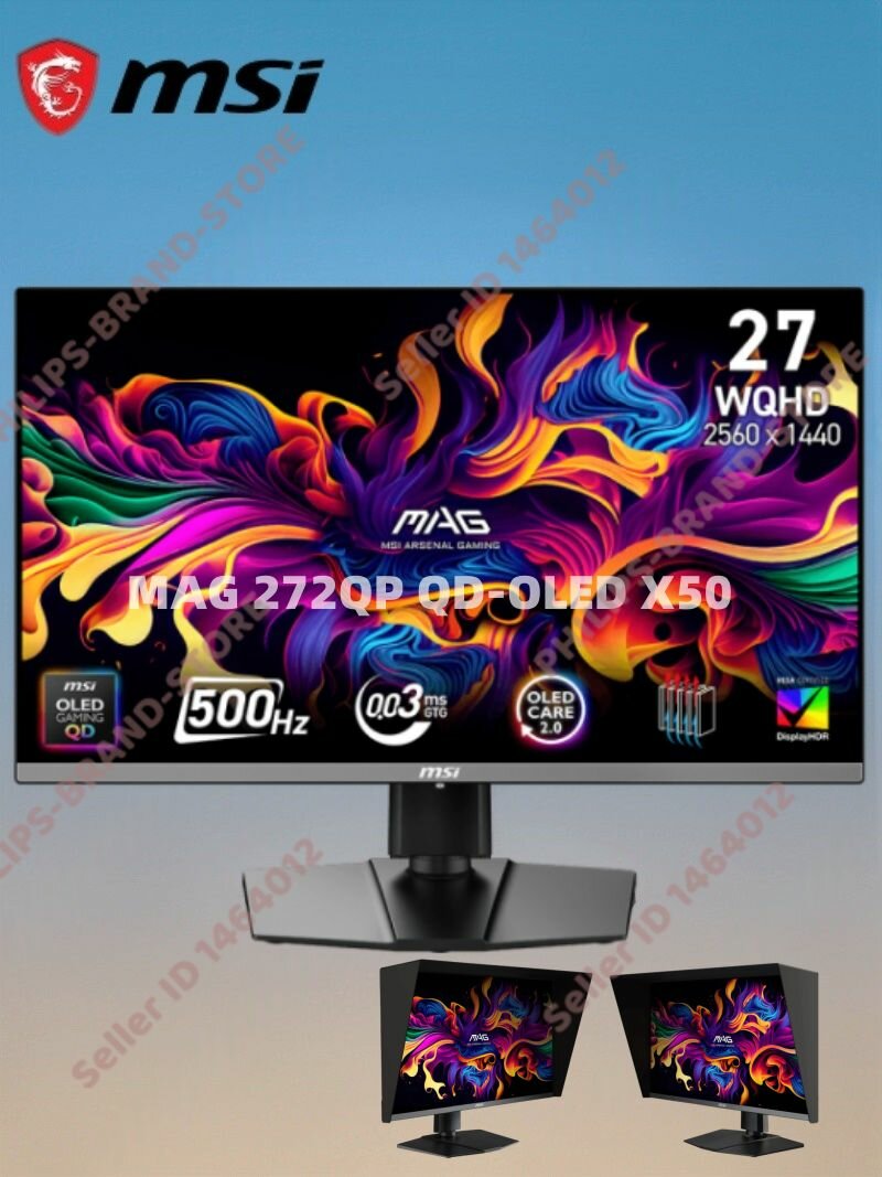 MSI 26.5" Монитор MAG 272QP QD-OLED X50