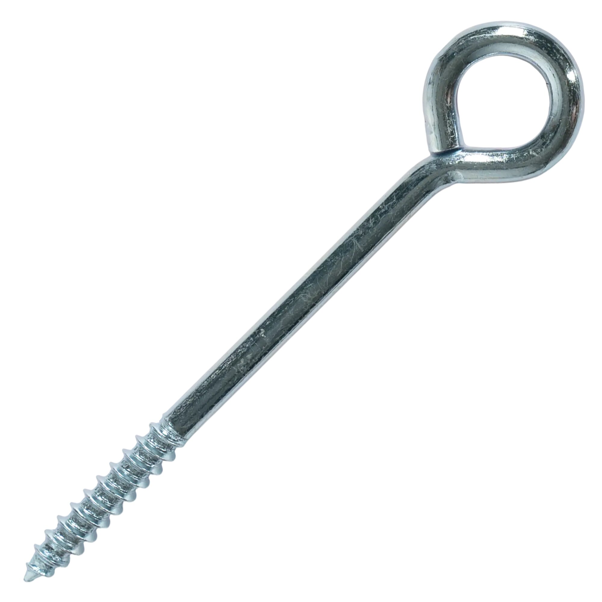 Шуруп-кольцо 6x80 мм из оцинкованной стали, набор 4 шт, крепёж для монтажа